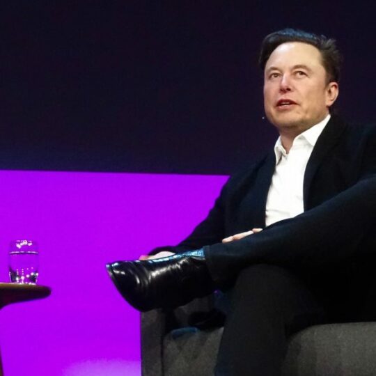 Why is a giant sculpture of Elon Musk on a goat's body being driven ...