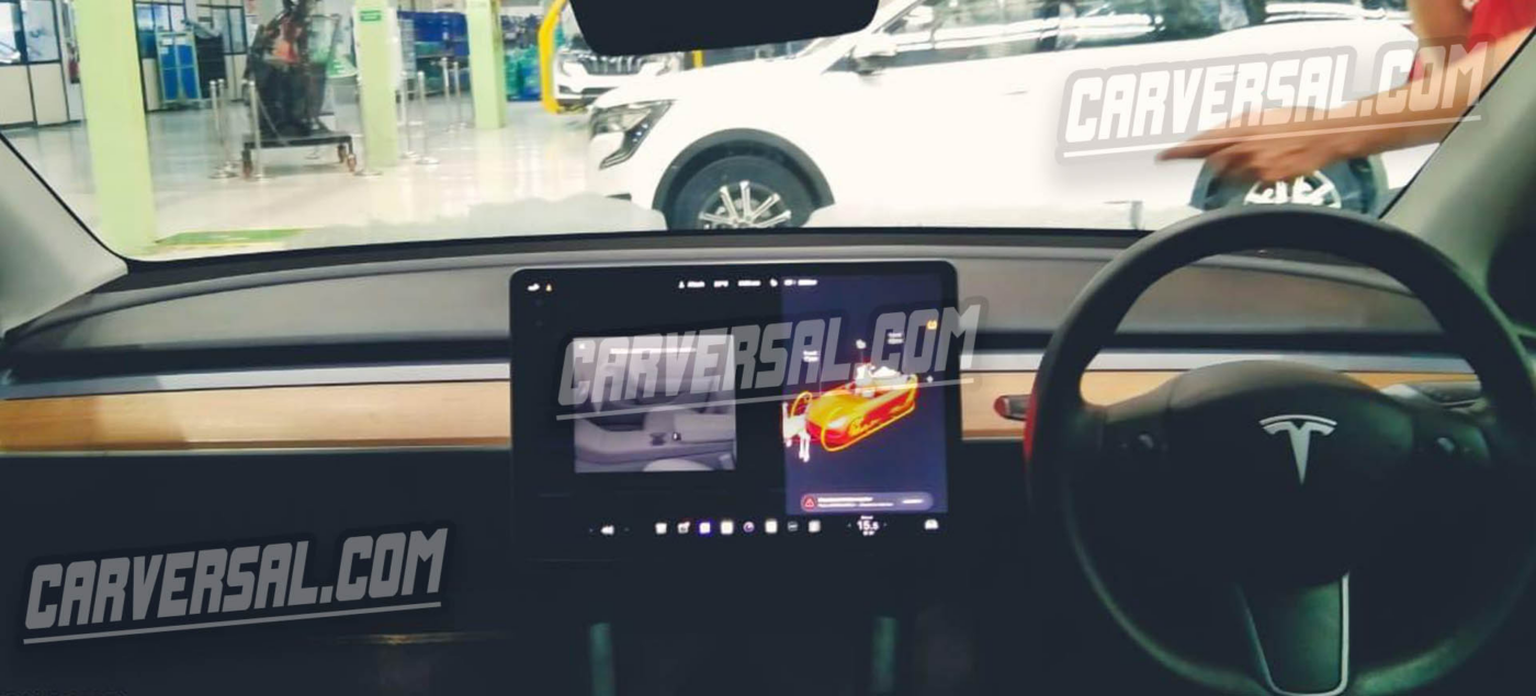 Tesla Model Y Spied inside Mahindra’s Pune Plant - TechStory