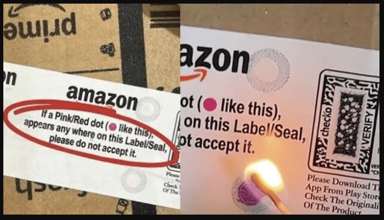 Amazon Warns Customers: Don’t Open Parcels With Red or Pink Dot ...