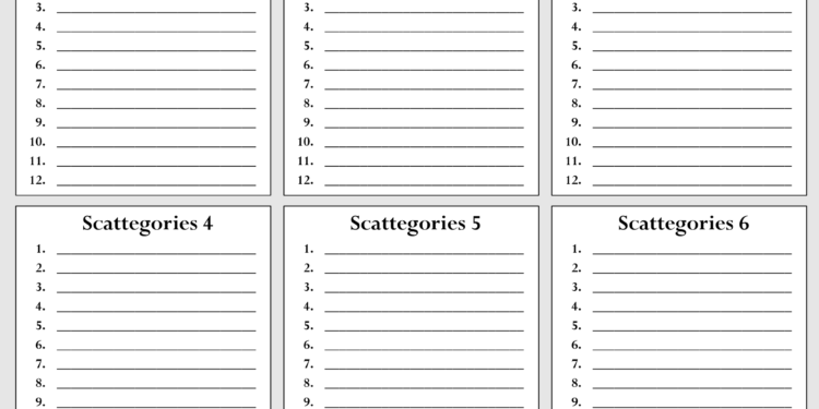 How to play Scattergories? - TechStory